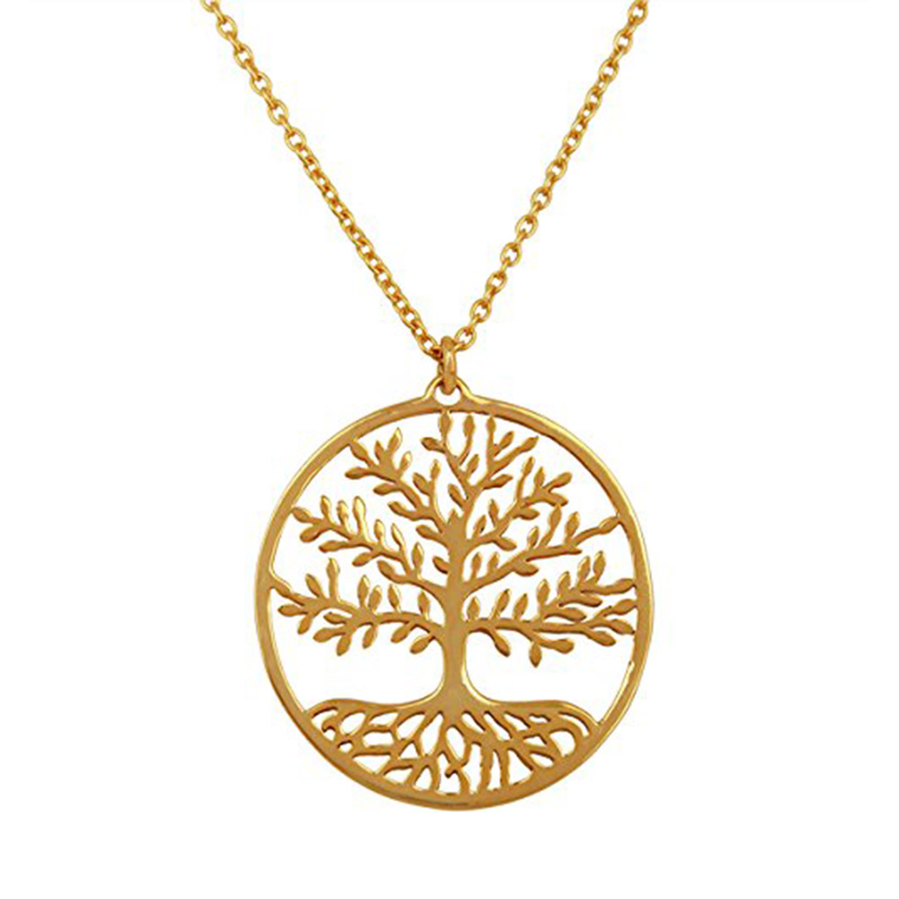 Sterling Silver Tree Pendant with Chain for Women