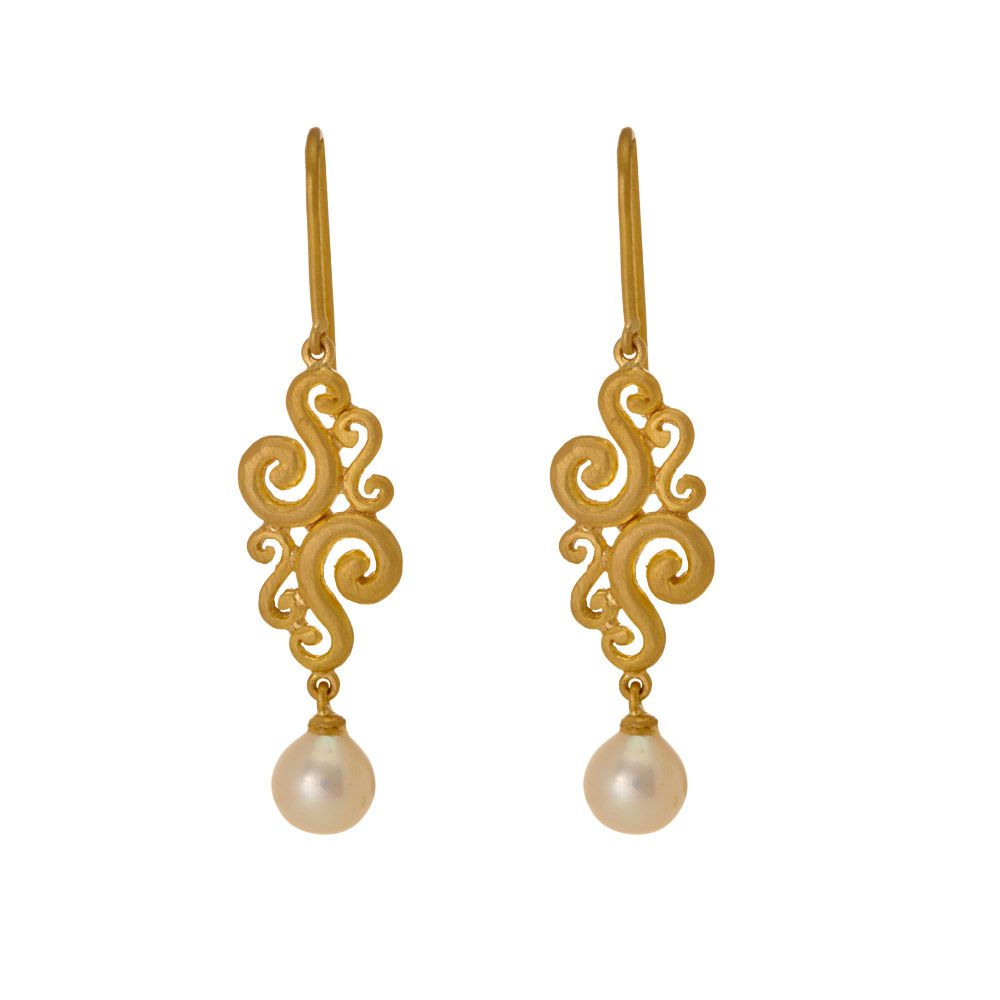 Exquisite Pearl & Gold Drops
