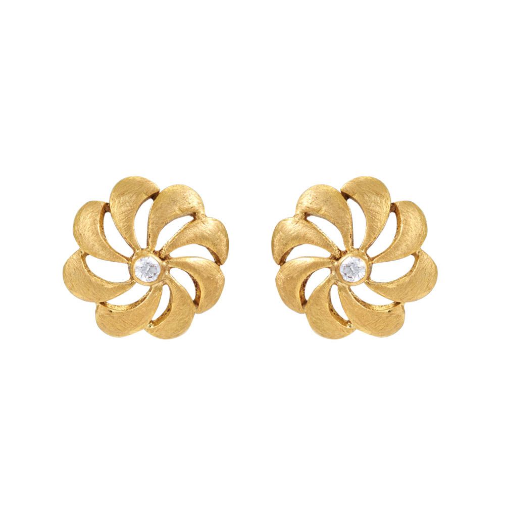 Charming RBC Diamonds & 18K Gold Studs