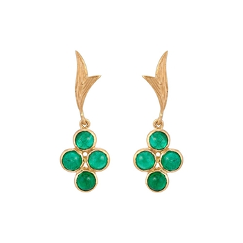 Shop 32+ Latest Emerald Bombay Screw Earrings Online, India | Gehna