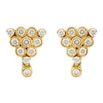 Shop 68+ Latest Diamond Bombay Screw Earrings Online, India | Gehna